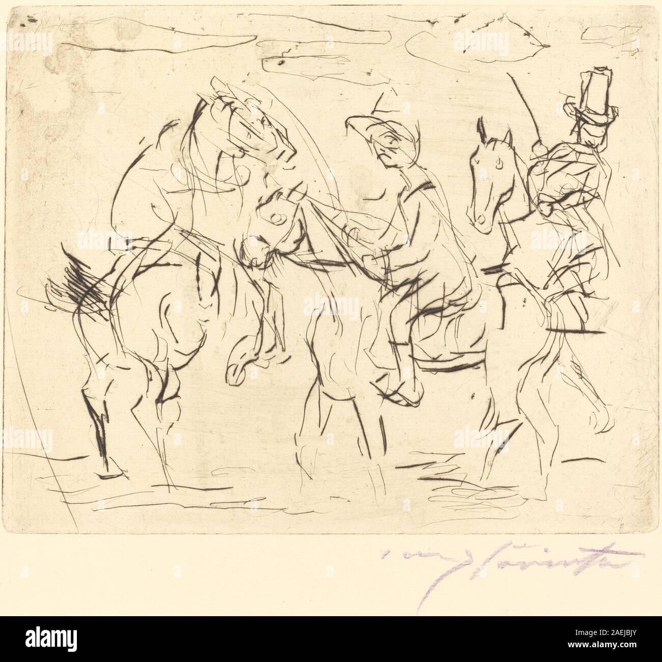 Lovis Corinth, Sunday Riders (Sonntagsreiter), 1920 Sunday Riders ...