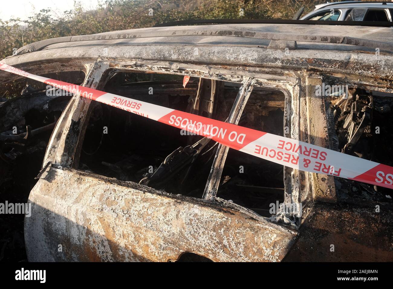 Deliberately torched car hi-res stock photography and images - Alamy