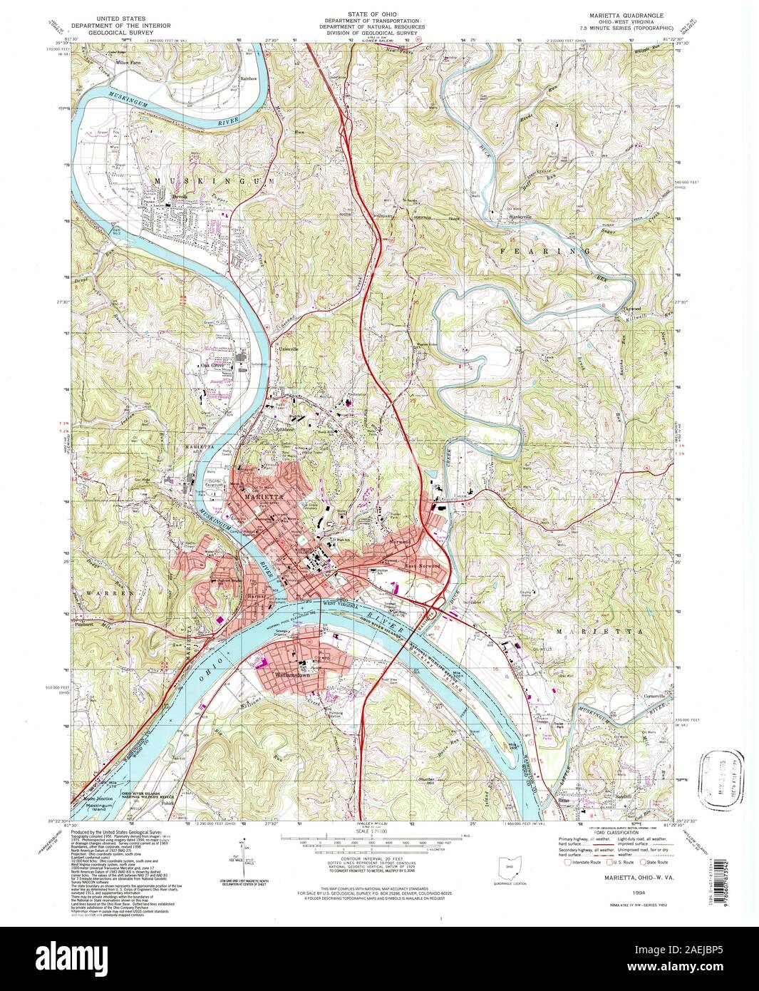 Map of marietta Cut Out Stock Images & Pictures - Alamy