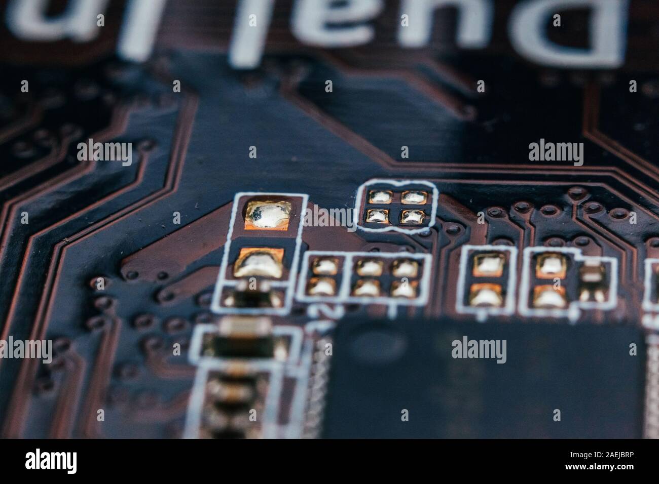 Circuit board repair. Electronic hardware modern technology ...