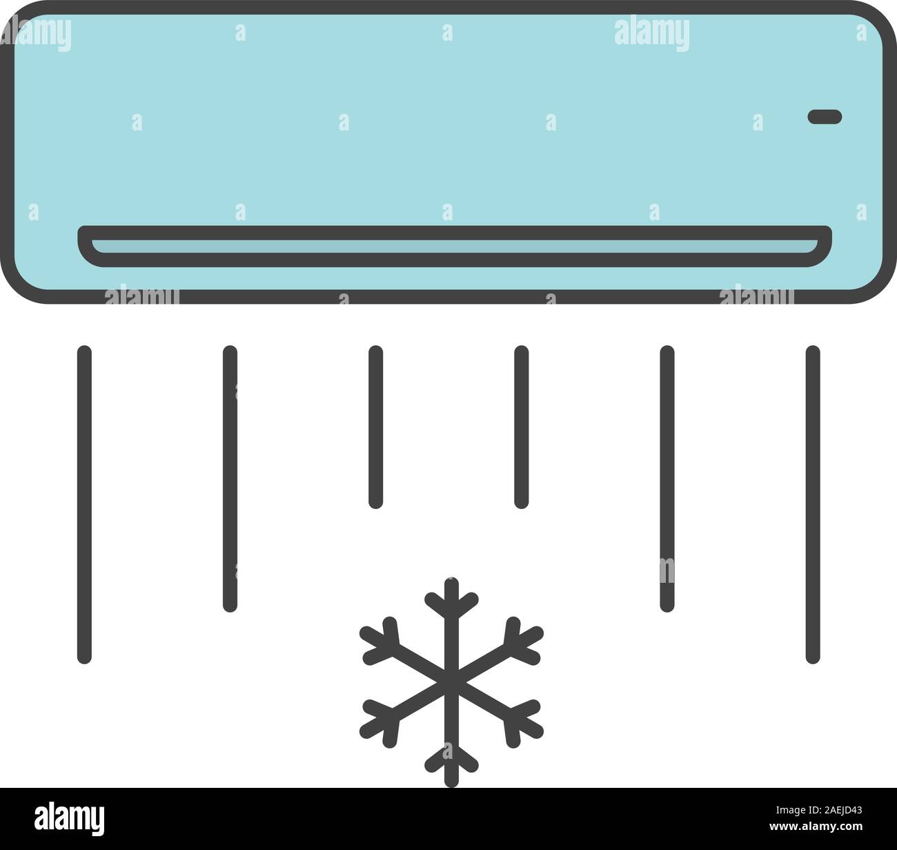 Air conditioner color icon. Isolated vector illustration Stock Vector ...