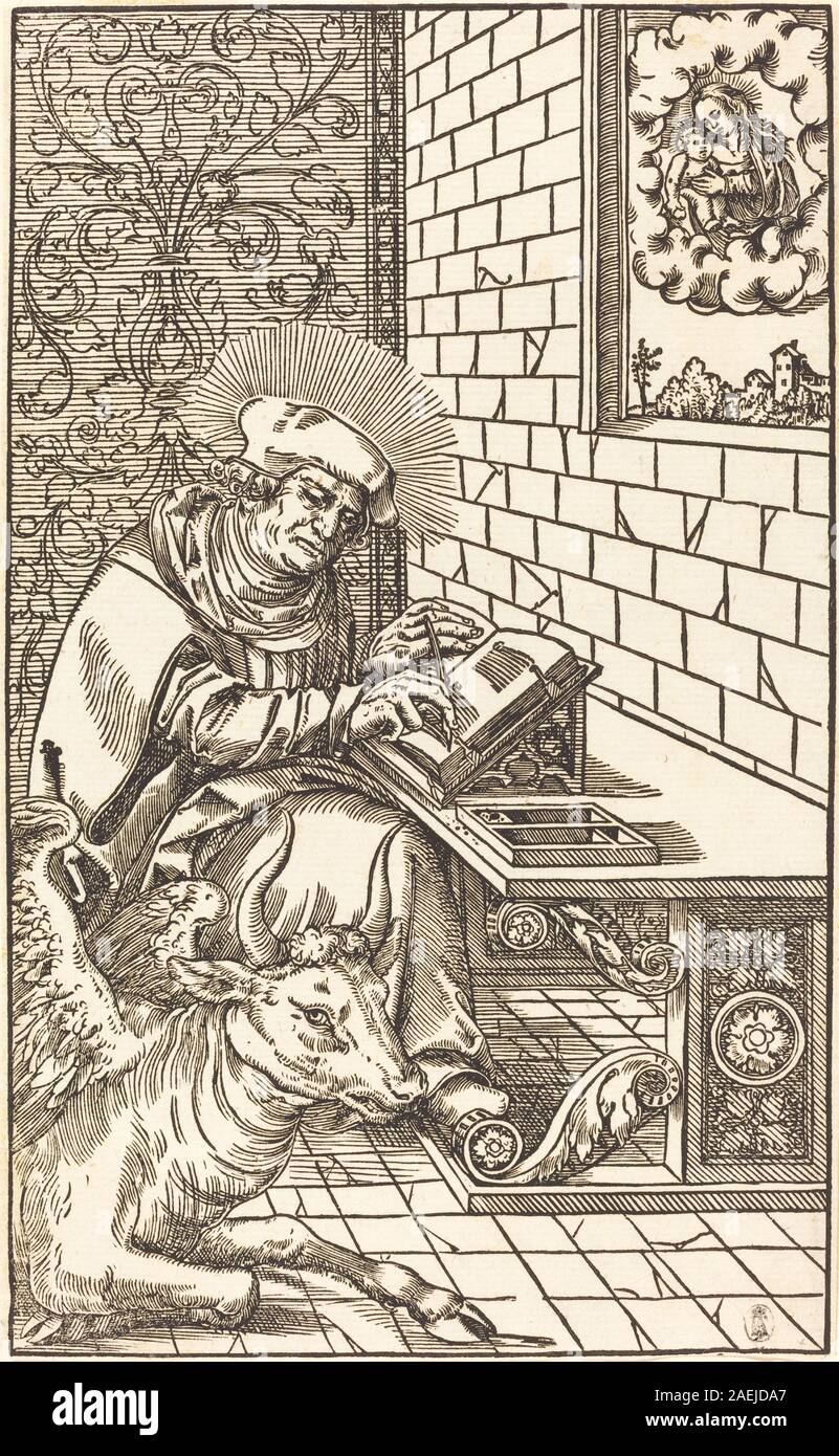 Saint Luke, painted by Lucas Cranach the Younger, portrays the ...