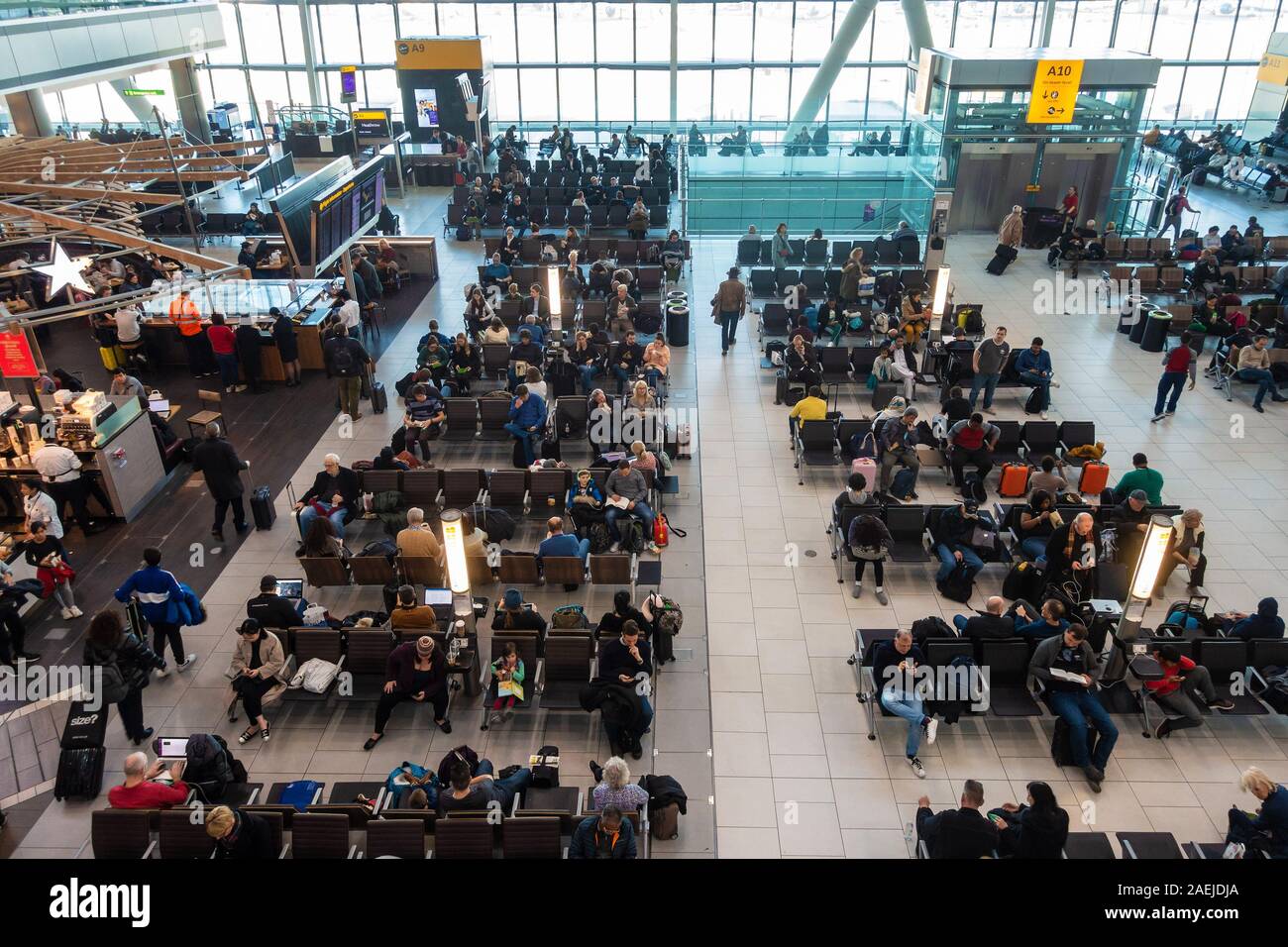Busy Airport Terminal Gate