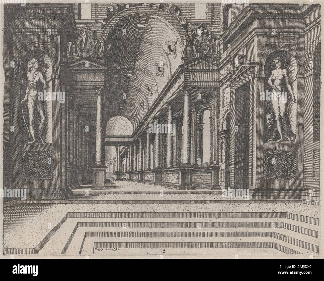 An engraving by Lucas and Johannes van Doetechum after Hans Vredeman de ...