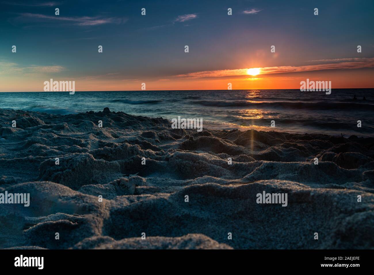 Vibrant Sunset on Gulf of Mexico Beach in Captiva Island, Florida, USA ...