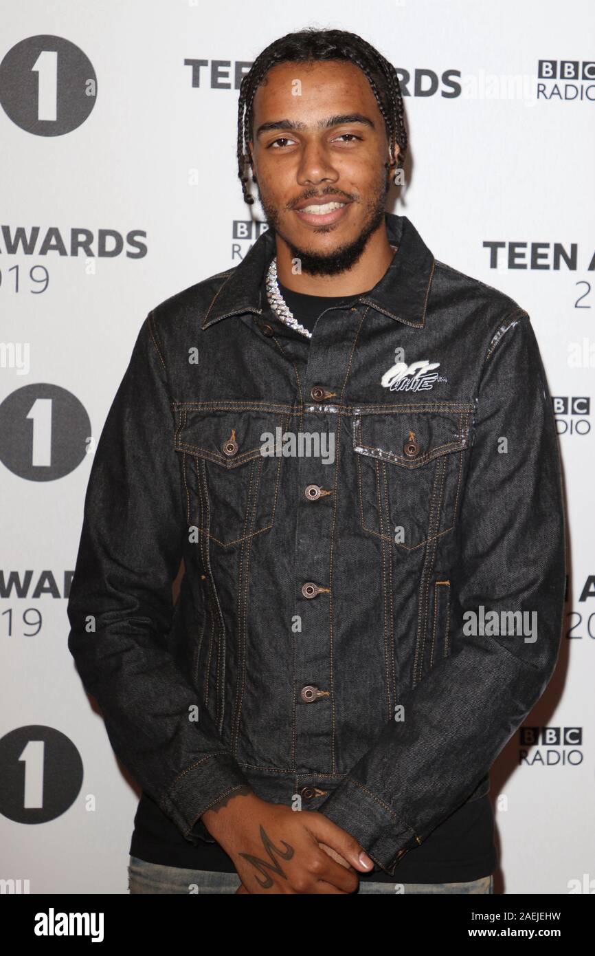 London.UK. AJ Tracey at the Radio One Teen Awards red carpet arrivals ...