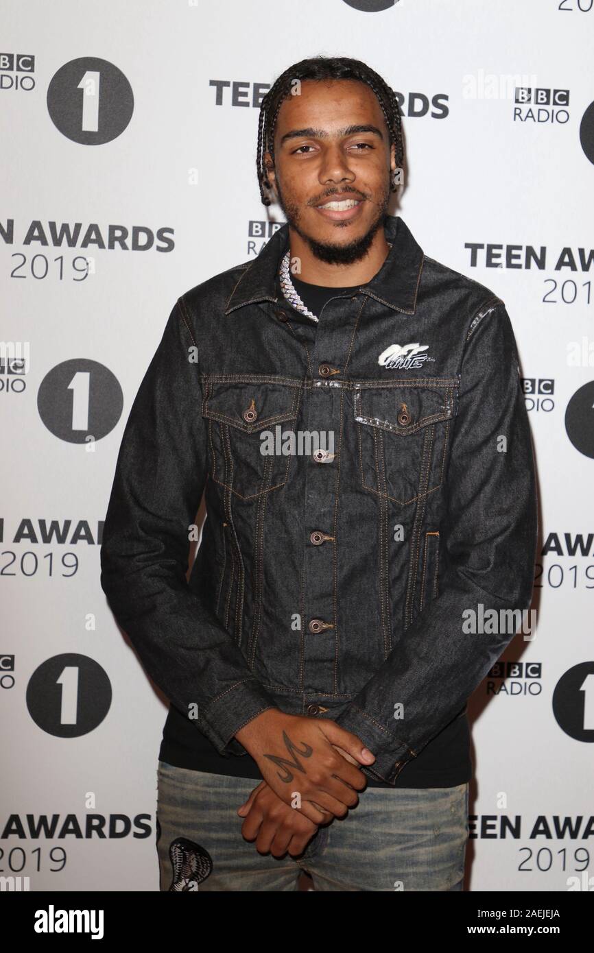 London.UK. AJ Tracey at the Radio One Teen Awards red carpet arrivals ...