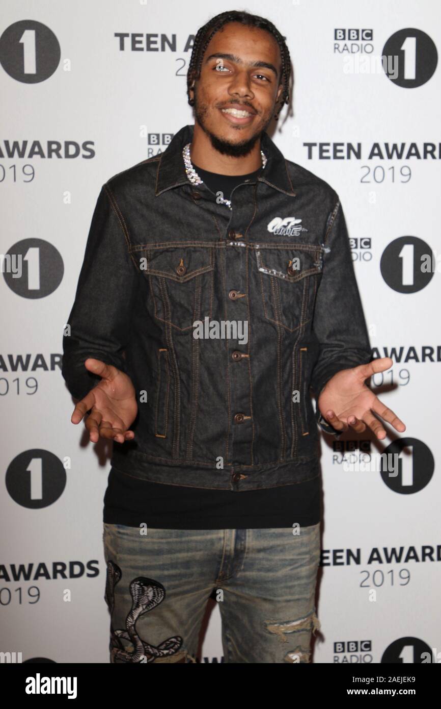 London.UK. AJ Tracey at the Radio One Teen Awards red carpet arrivals ...