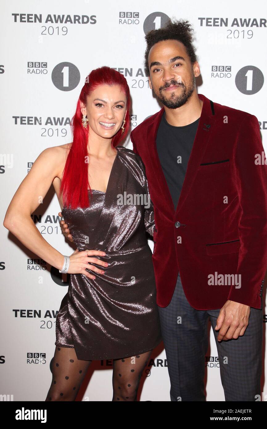 London.UK. Dianne Buswell and Dev Griffin at the Radio One Teen Awards ...