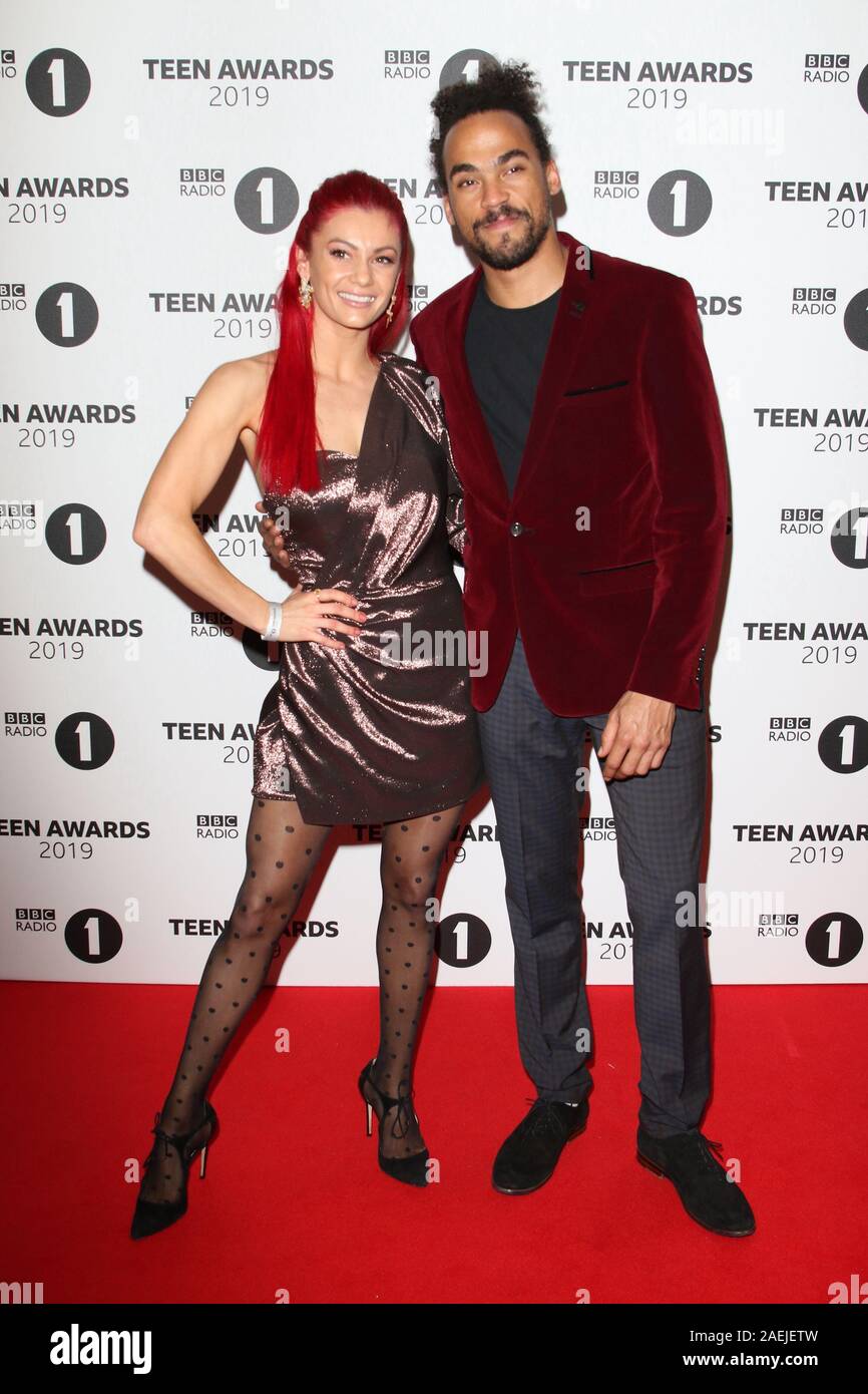 London.UK. Dianne Buswell and Dev Griffin at the Radio One Teen Awards ...