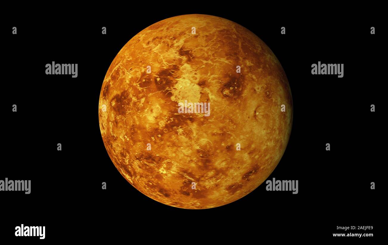 Venus Planet Rotating