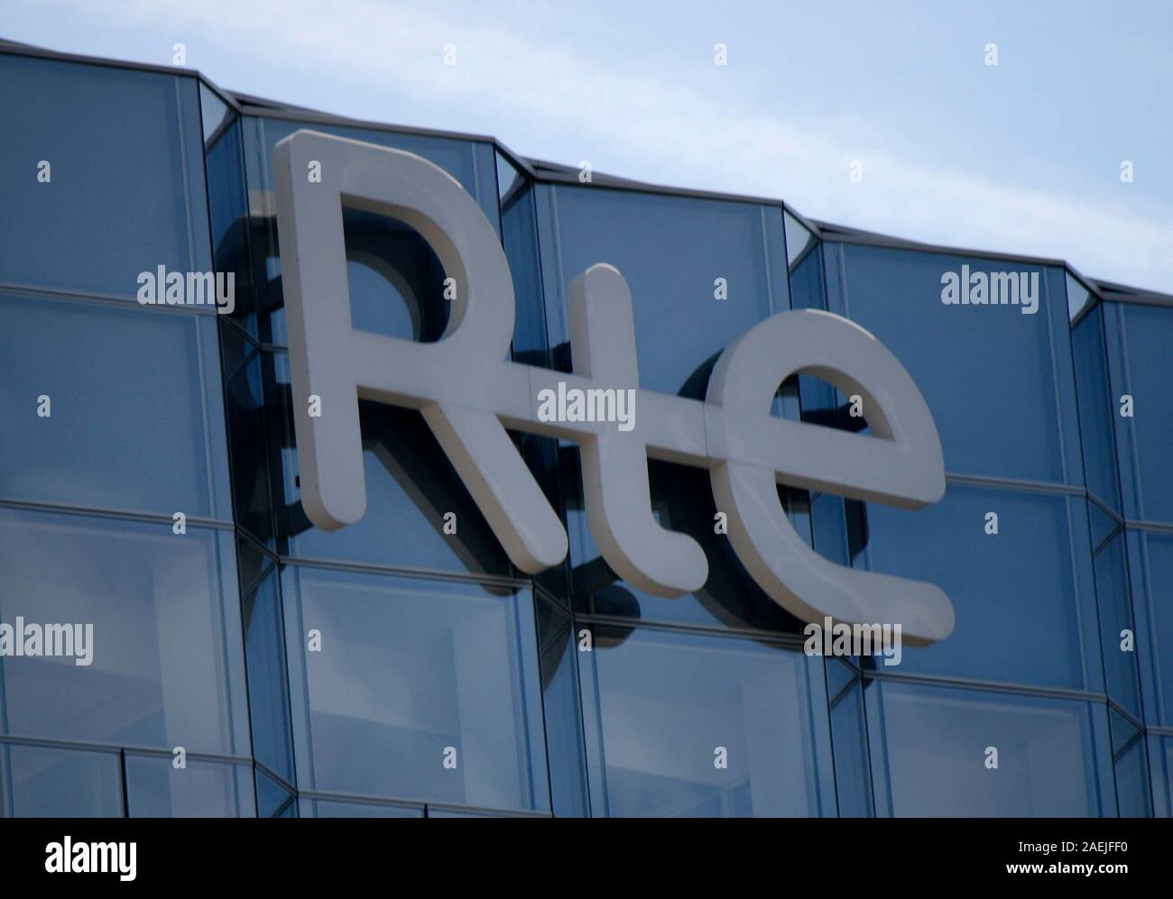 das Logo der Marke/ the logo of the brand "RTE", Paris, Frankreich ...