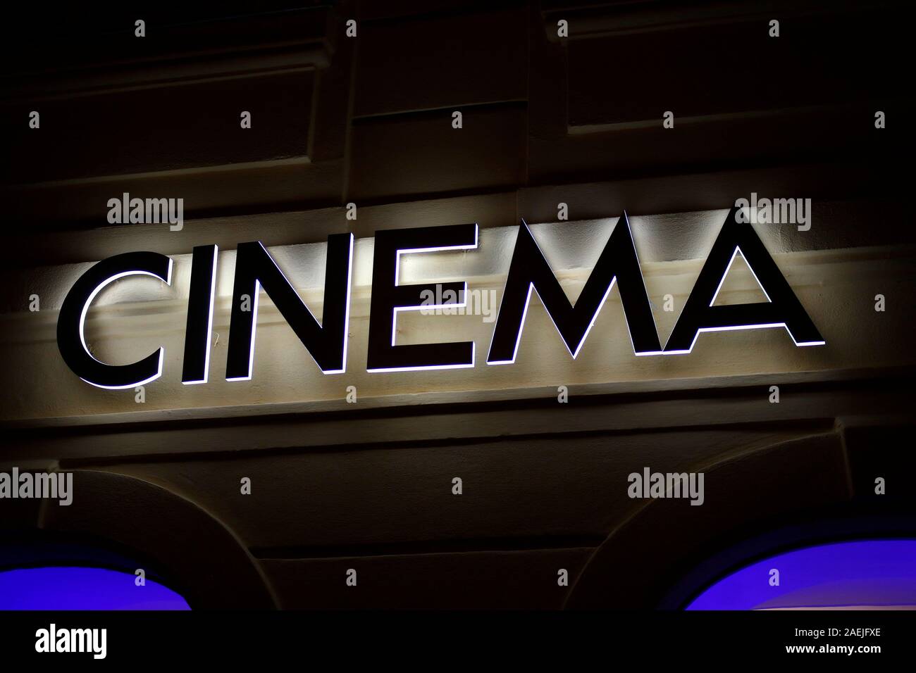 das Logo der Marke/ the logo of the brand "Cinema", Wien, Oesterreich ...