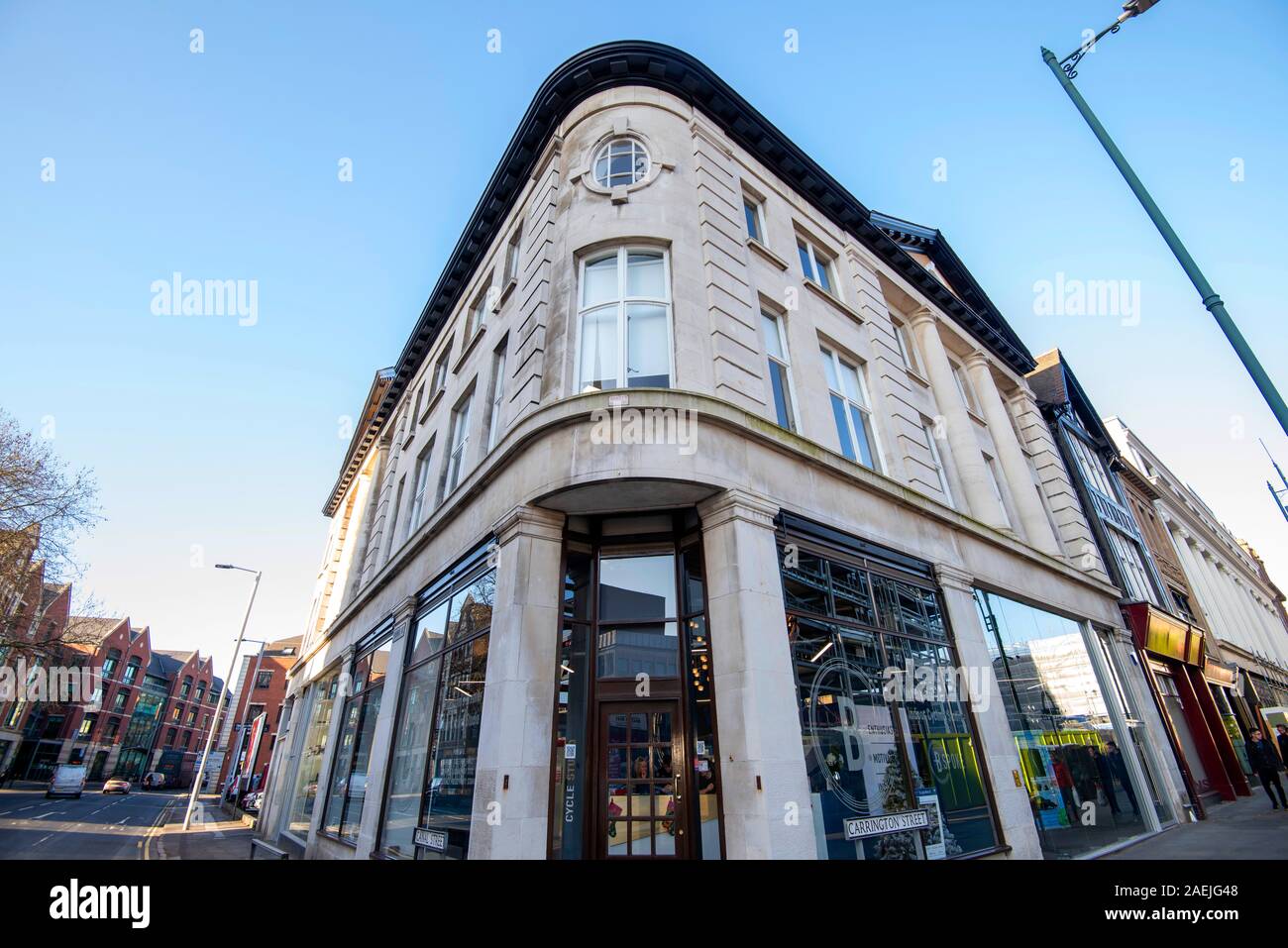 Architecture on Carrington Street, surrounding the Broadmarsh ...