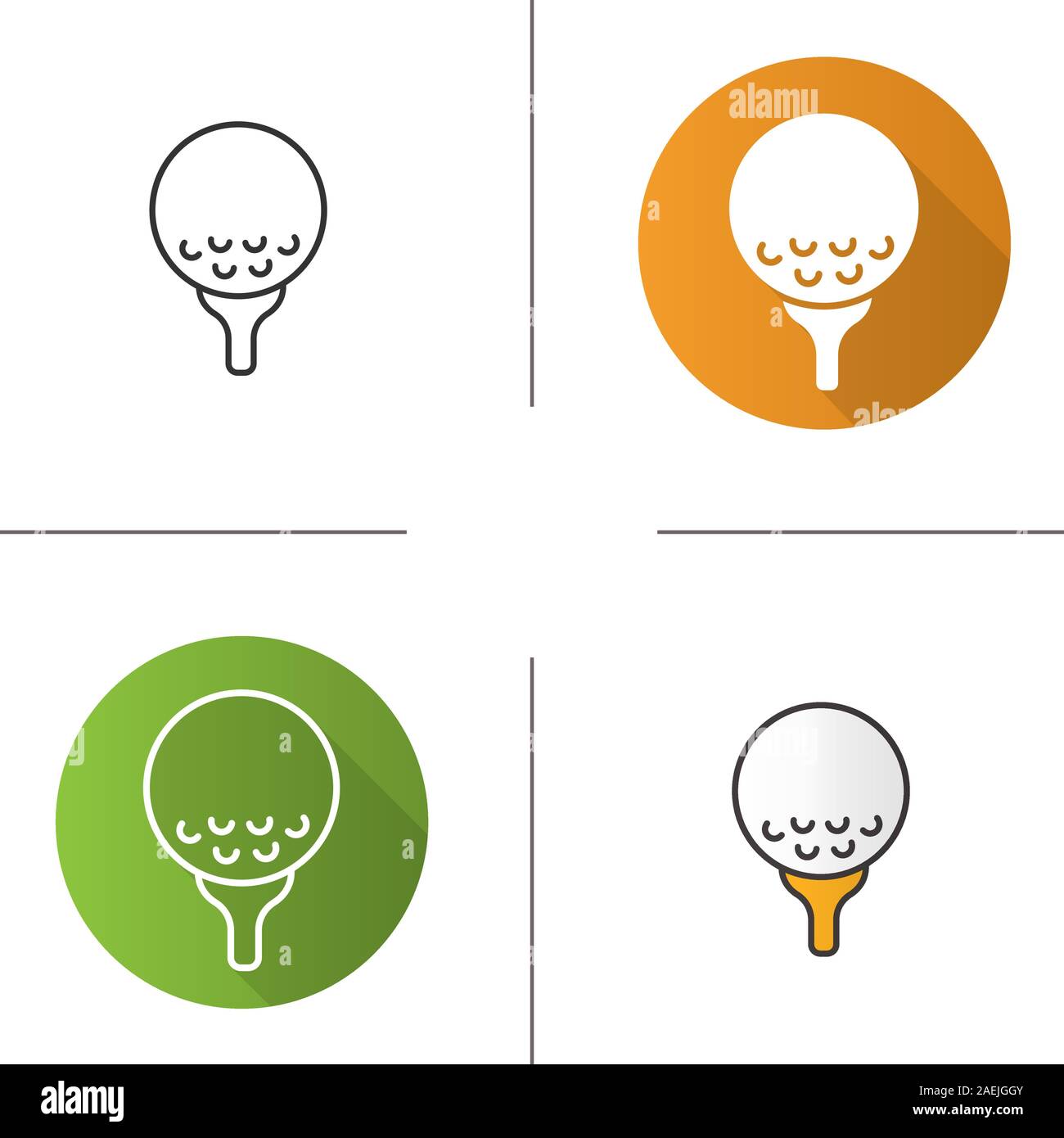 Golf ball drop Stock Vector Images - Alamy