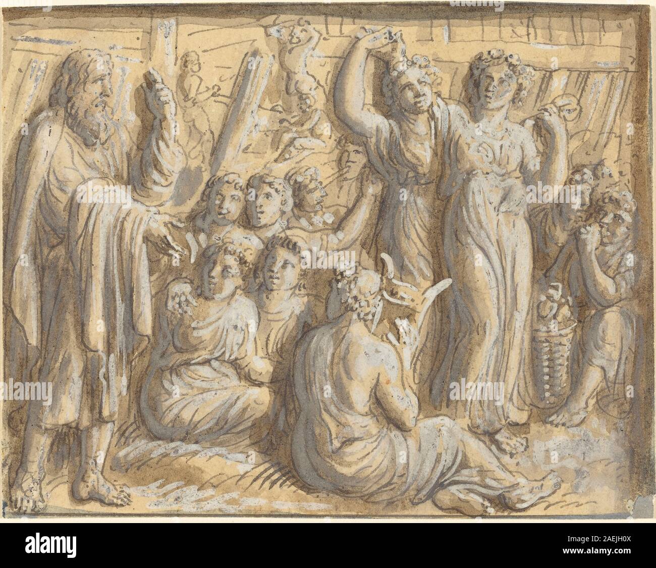 Luigi Ademollo, Noah's Warning about the Coming Flood Goes Unheeded ...