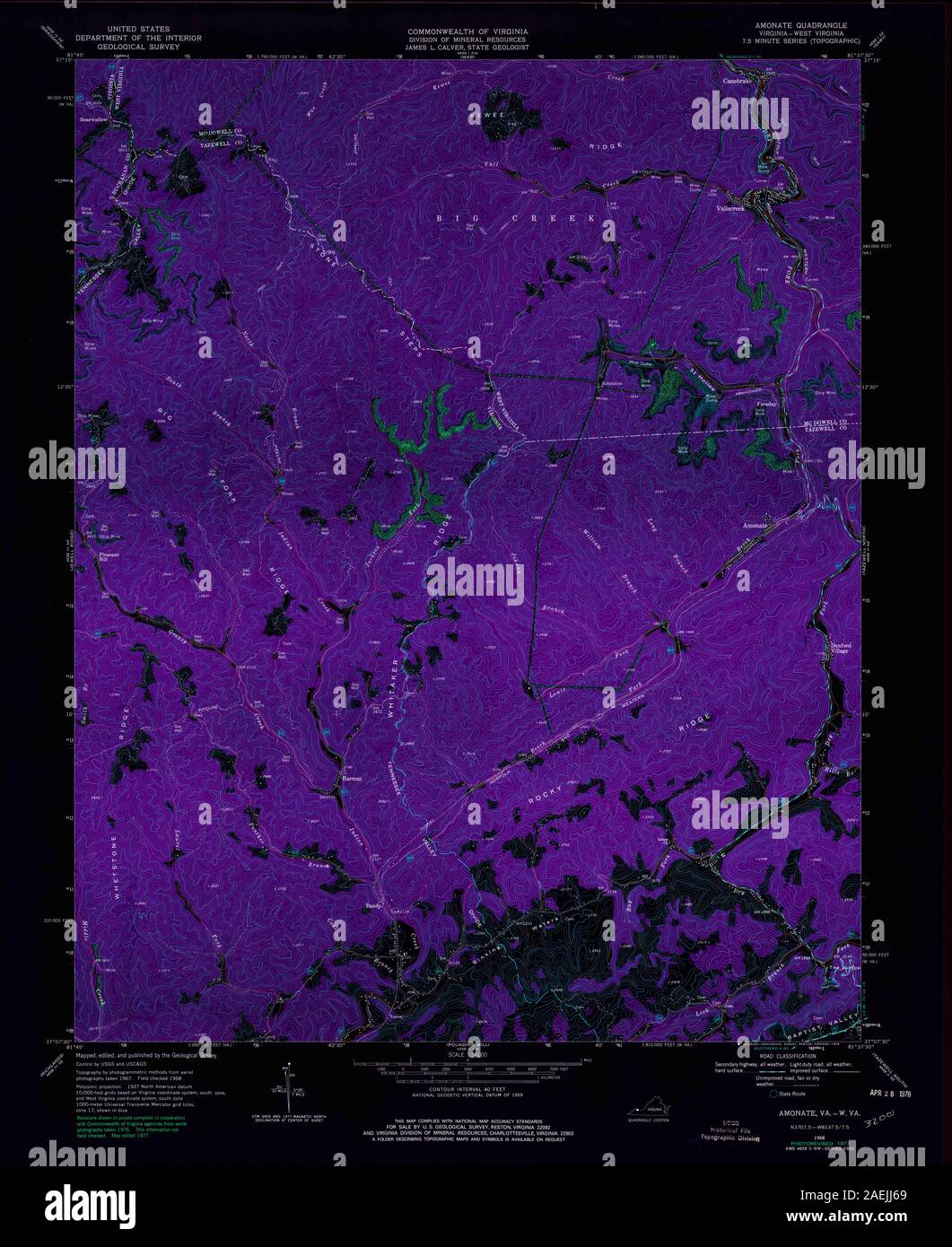 VA Amonate 183917 1968 24000 Inverted Stock Photo - Alamy