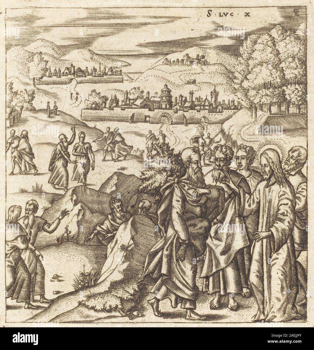 Engraving by Léonard Gaultier, circa 1576-1580, illustrating the ...