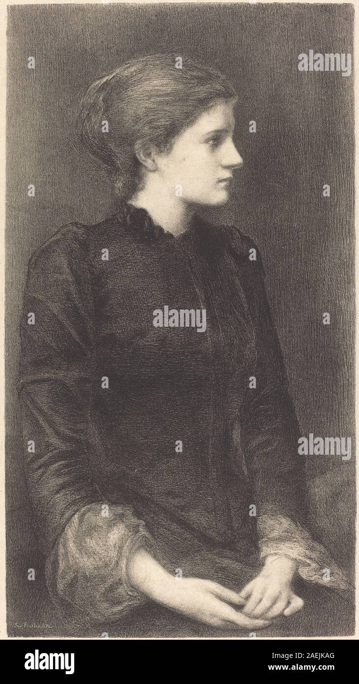 MG Fuchs after Sir Edward Coley Burne-Jones, Mrs Bonham, c 1902 Mrs ...