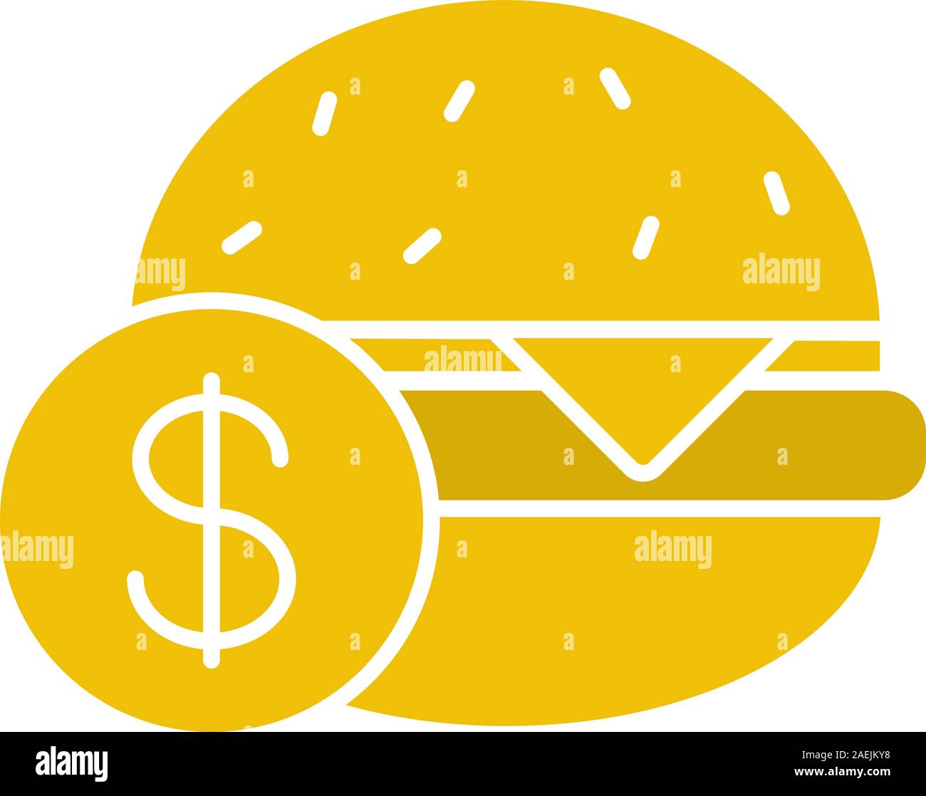 Buy hamburger glyph color icon. Burger price. Silhouette symbol on ...