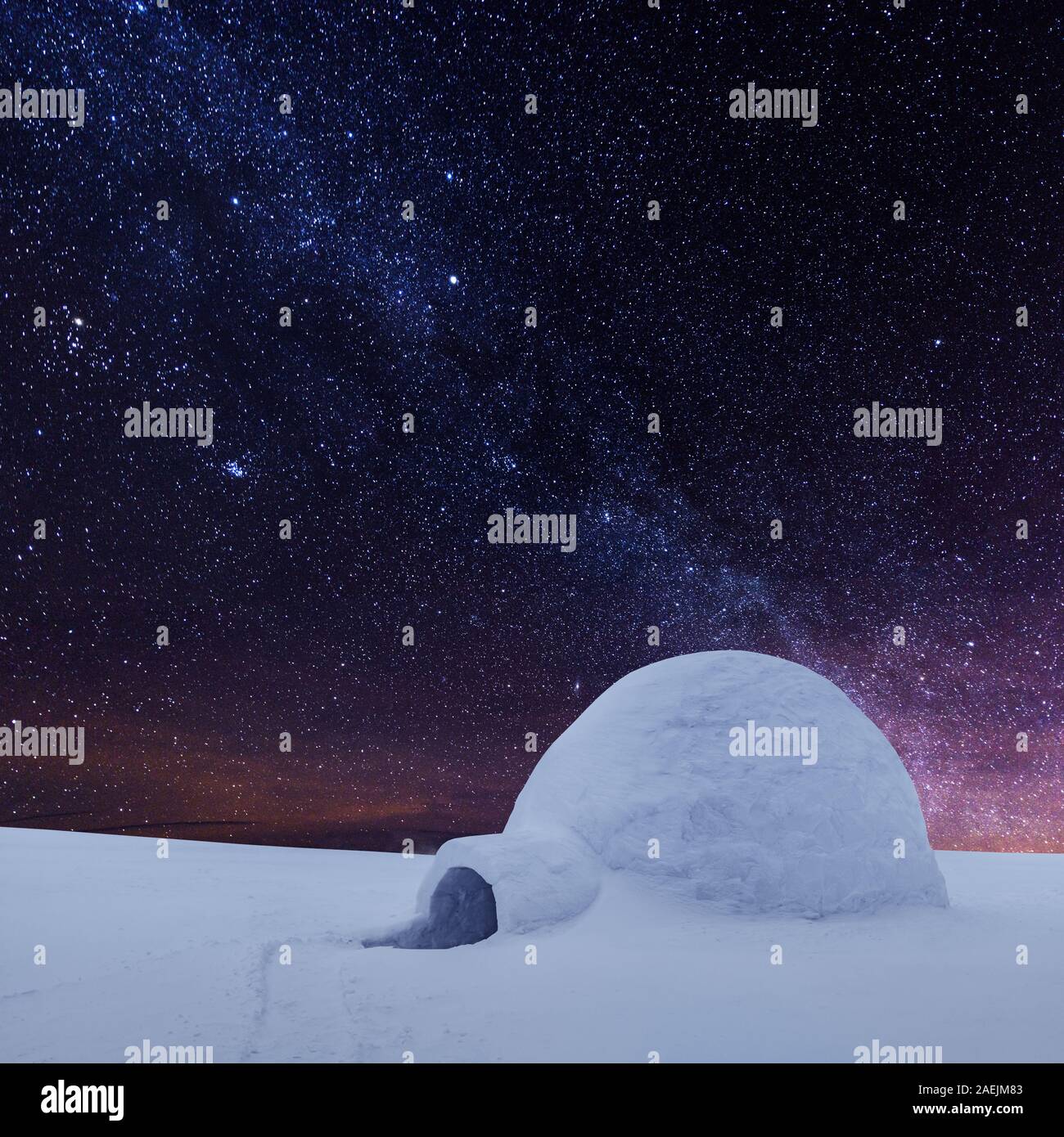 Night Sky With Winter A Winter Solstice, A Meteor Shower, Jupiter And
