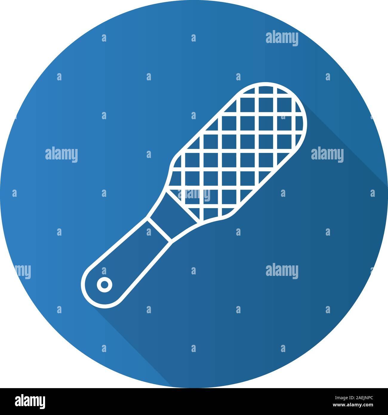 Foot rasp flat linear long shadow icon. Foot scrubber. Vector outline ...