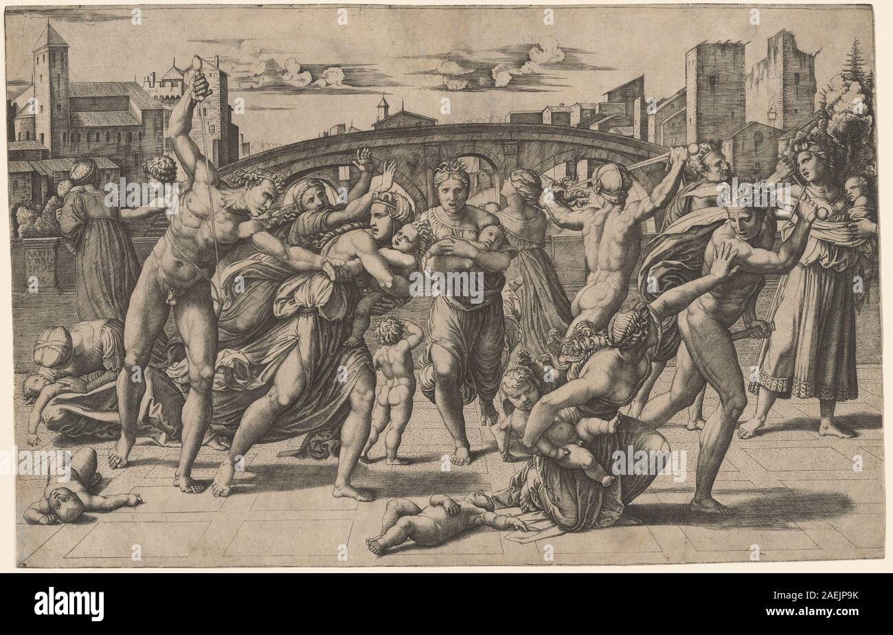 Marcantonio Raimondi after Raphael, The Massacre of the Innocents, c ...