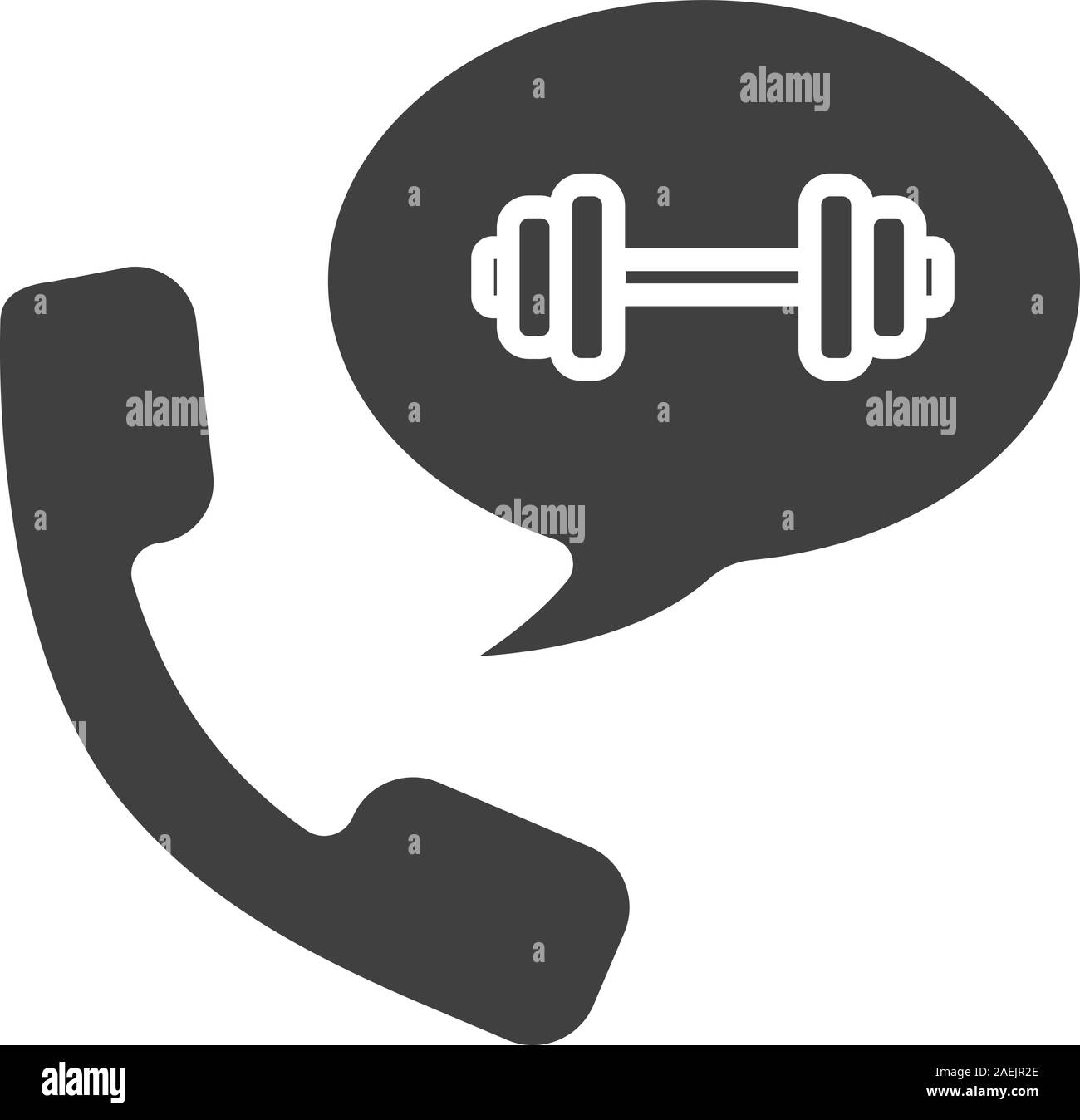 Personal trainer gym talk Stock Vector Images - Alamy