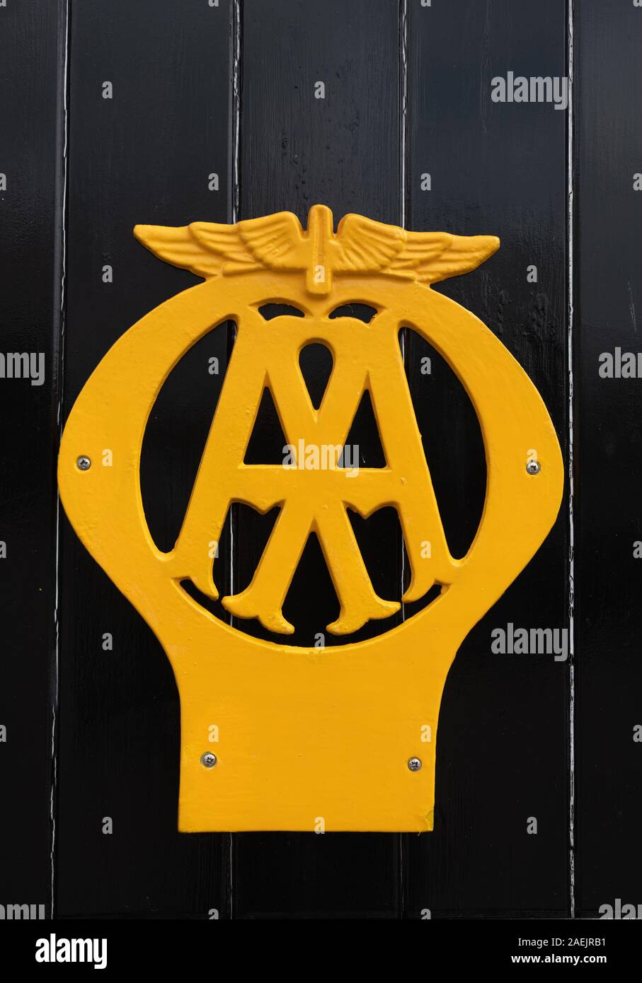 AA AUTOMOBILE ASSOCIATION TELEPHONE BOX SIGN PLAQUE Stock Photo - Alamy