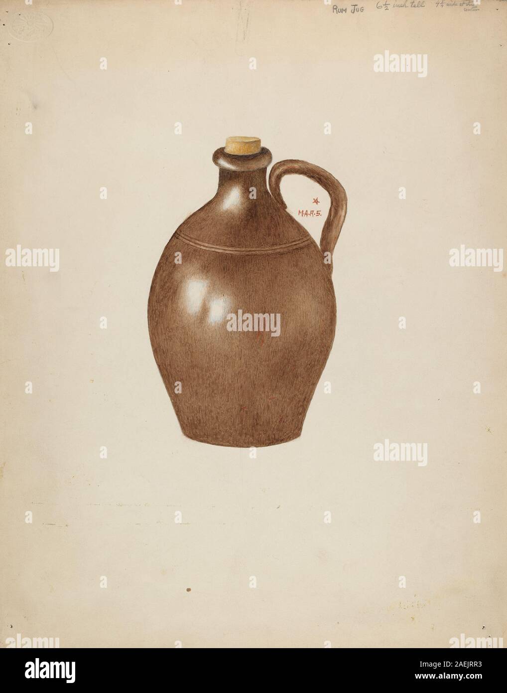 This stone jug was created by Margaret Stottlemeyer between 1935 and ...