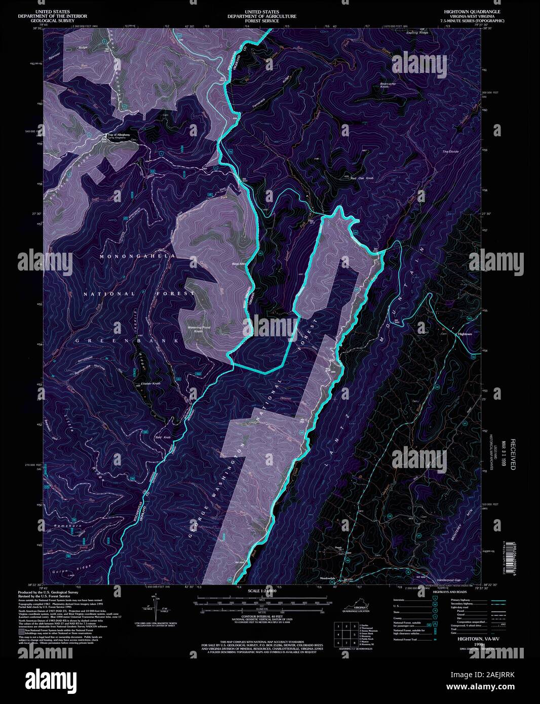 Hightown map hi-res stock photography and images - Alamy