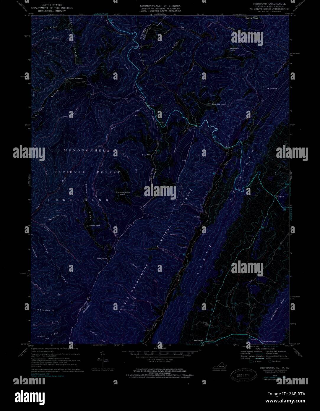 Hightown map hi-res stock photography and images - Alamy