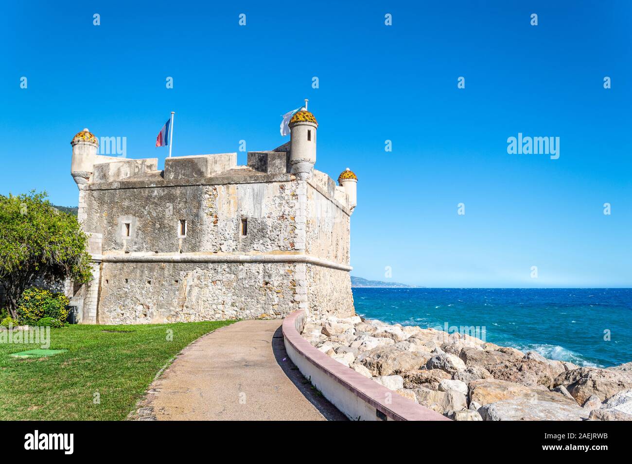 A small, medieval seaside castle now converted to a museum on the ...