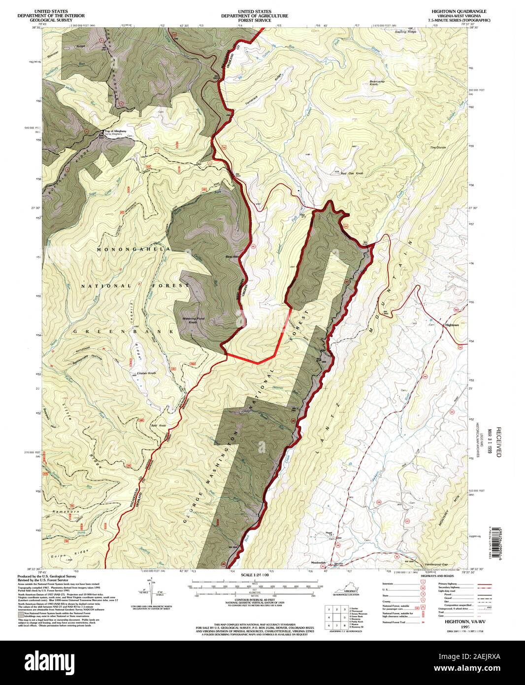 Hightown map hi-res stock photography and images - Alamy