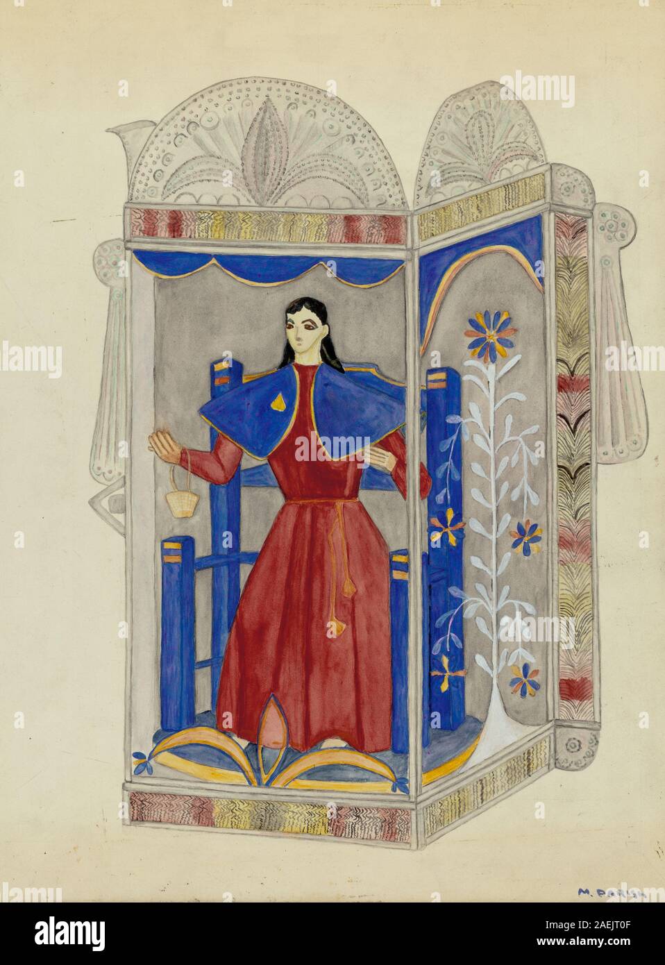 Margery Parish's circa 1937 tin nicho with Santo Nino features a small ...