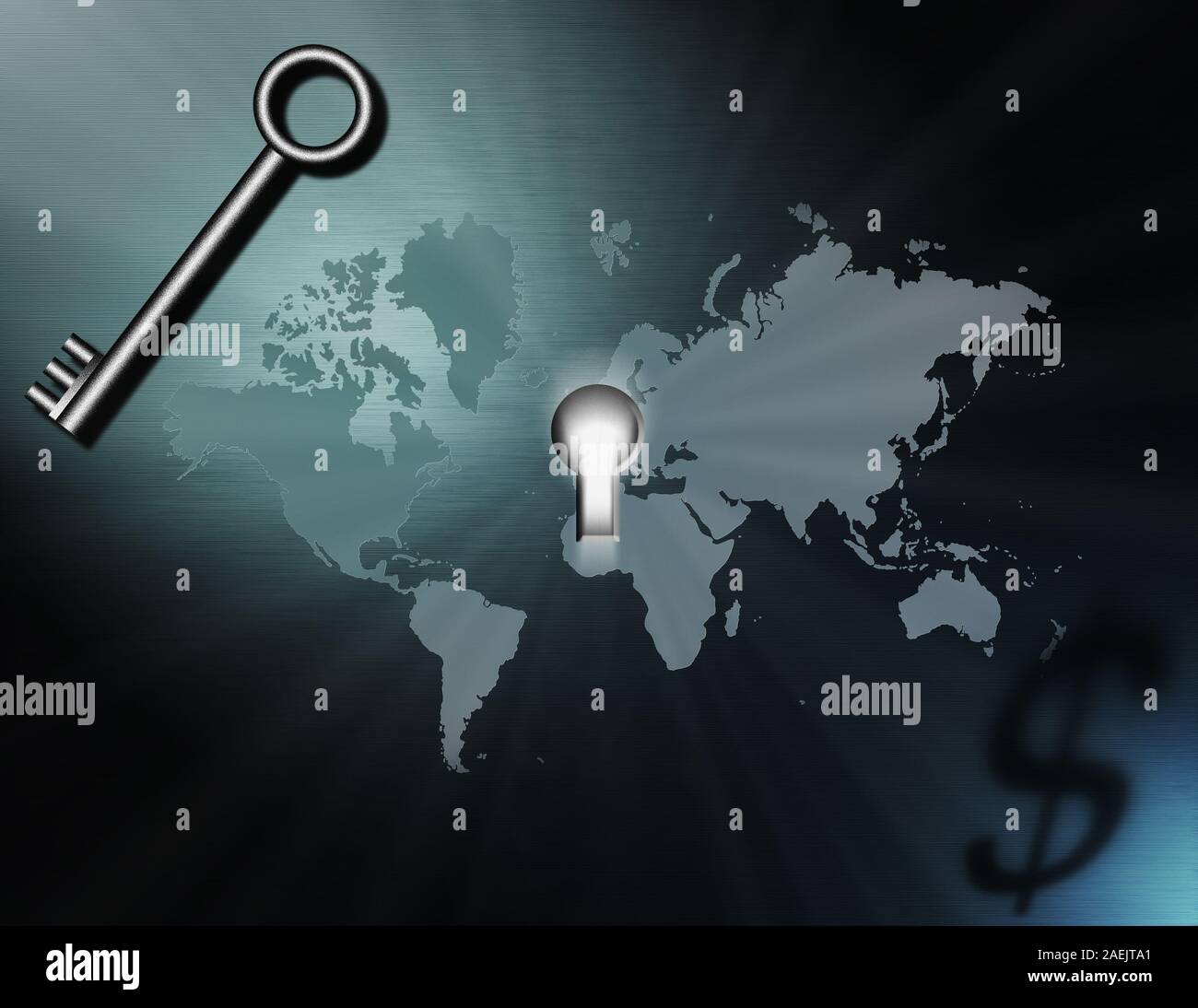 Money is the key to the world Stock Photo - Alamy