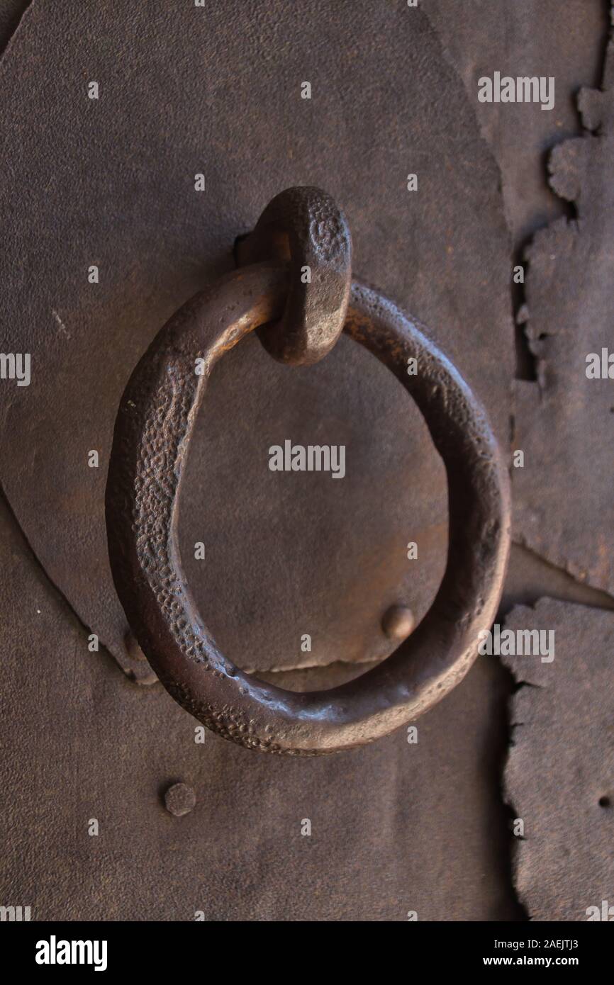 Iron door ring hi-res stock photography and images - Alamy