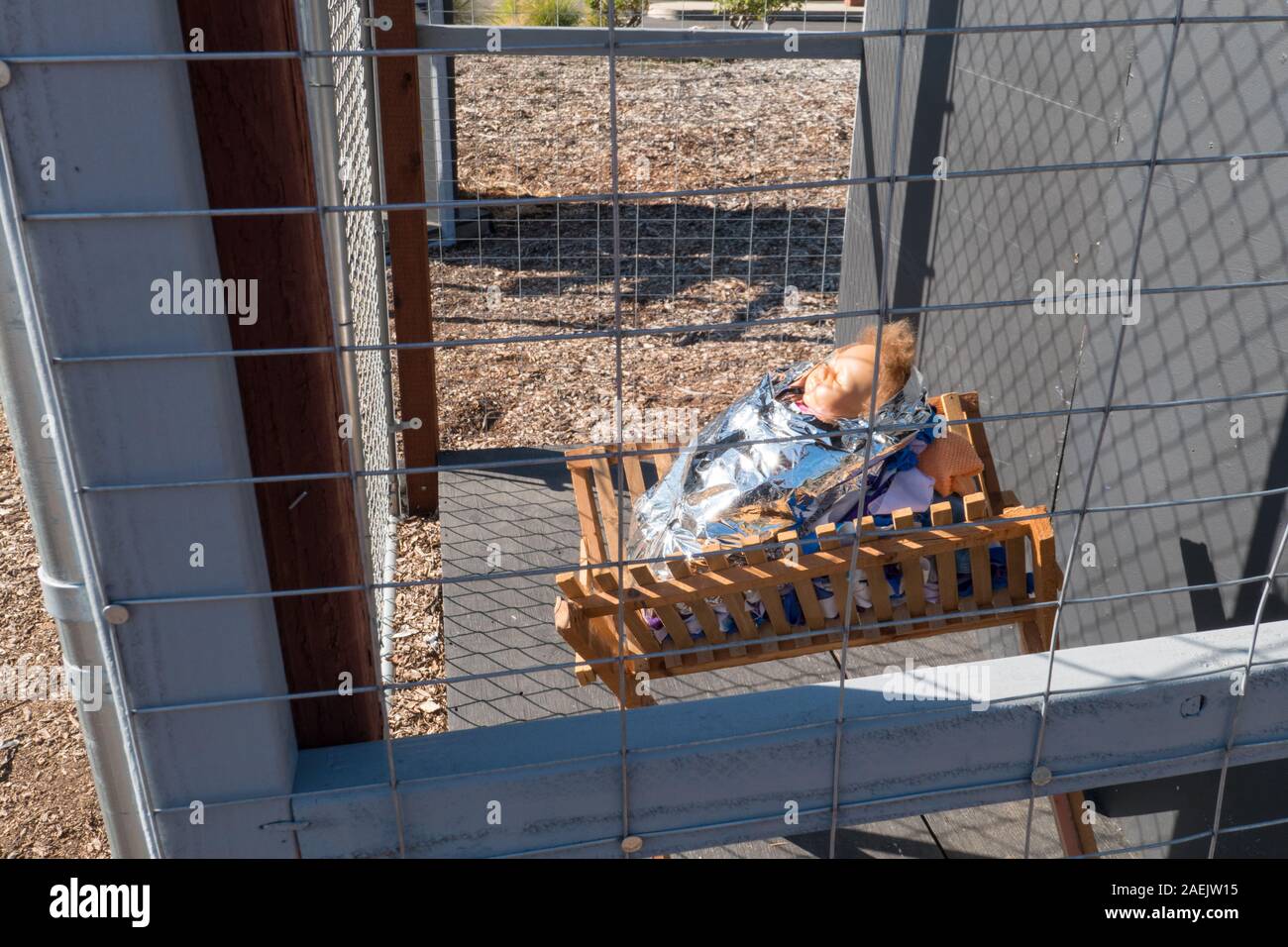 Claremont 9 December 2019 - Nativity scene with baby Jesus, Mary and ...