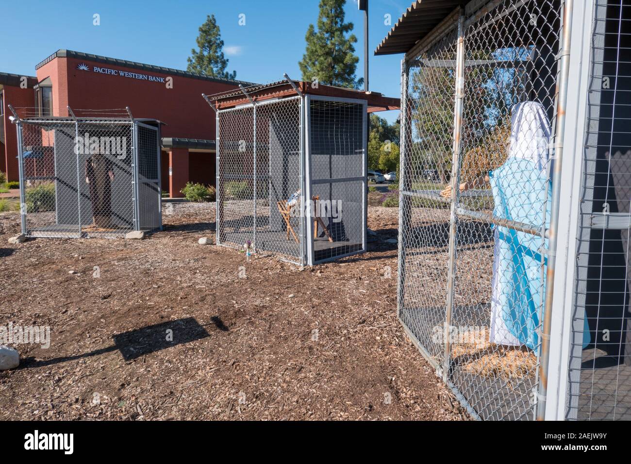 Claremont 9 December 2019 - Nativity scene with baby Jesus, Mary and ...