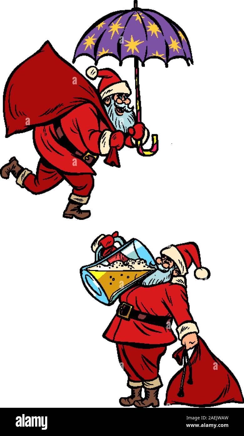 Magical christmas santa Stock Vector Images - Alamy