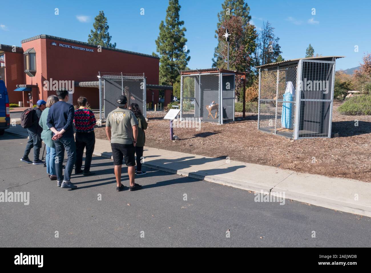 Claremont 9 December 2019 - Nativity scene with baby Jesus, Mary and ...