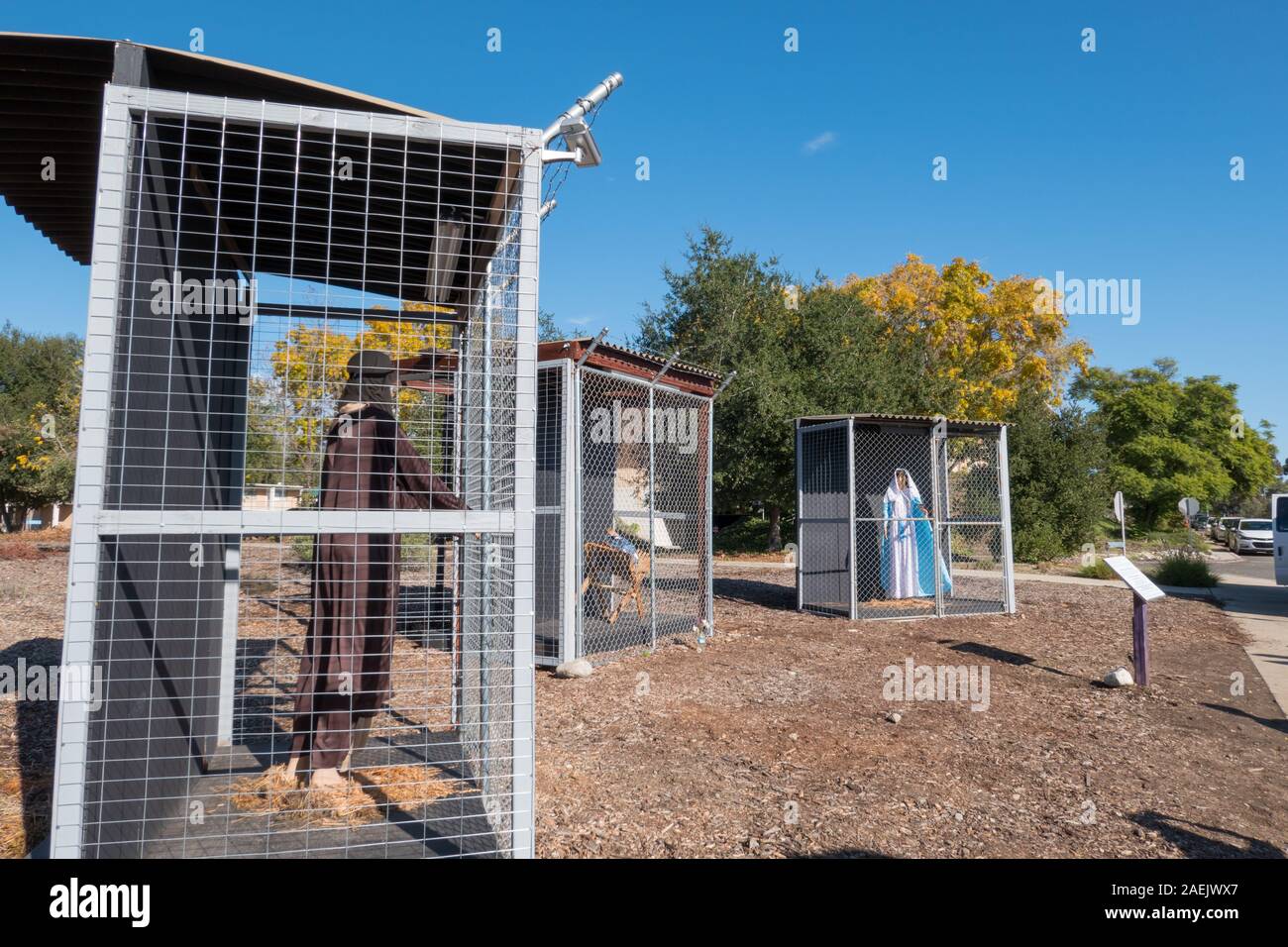 Claremont 9 December 2019 - Nativity scene with baby Jesus, Mary and ...