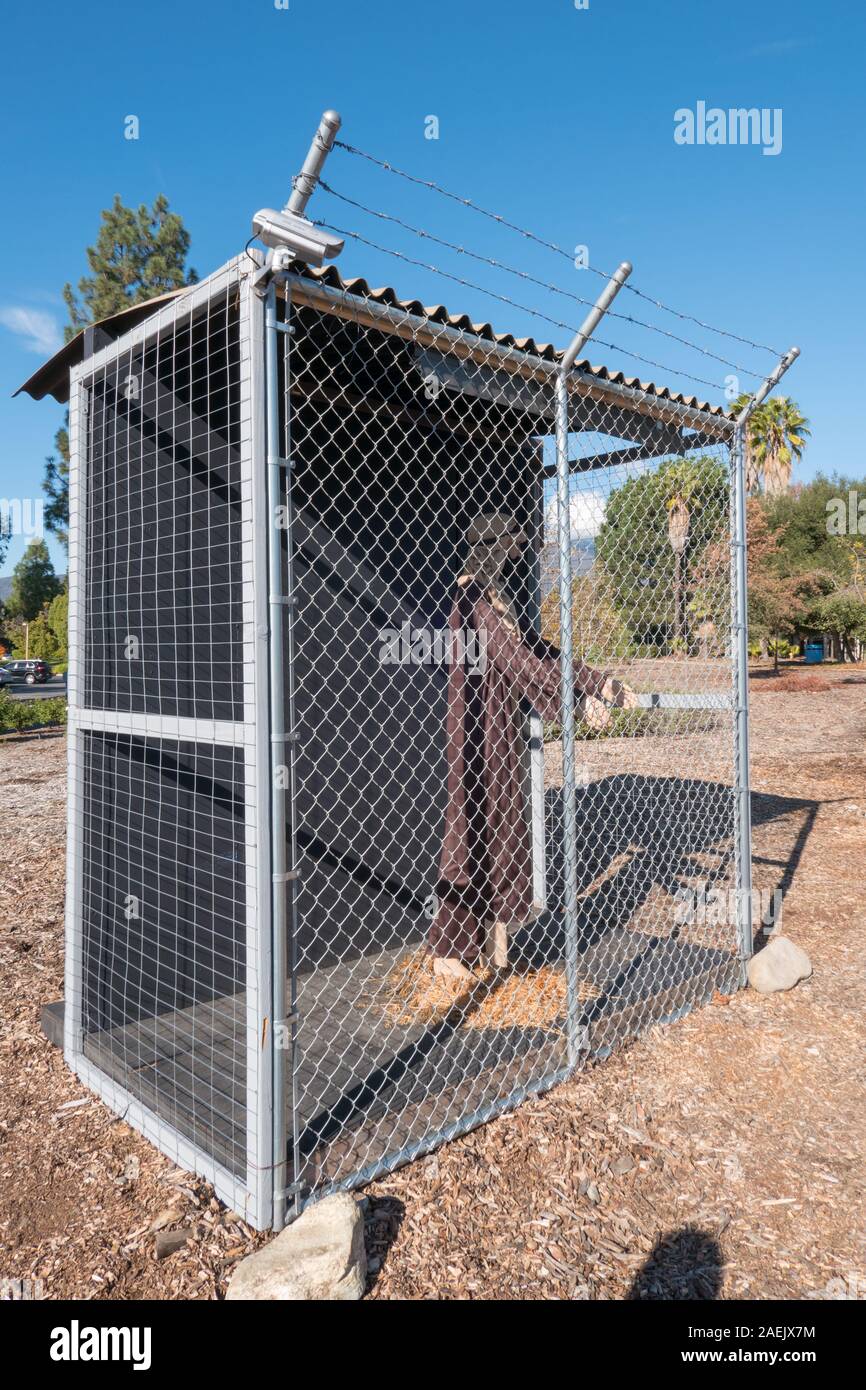 Claremont 9 December 2019 - Nativity scene with baby Jesus, Mary and ...