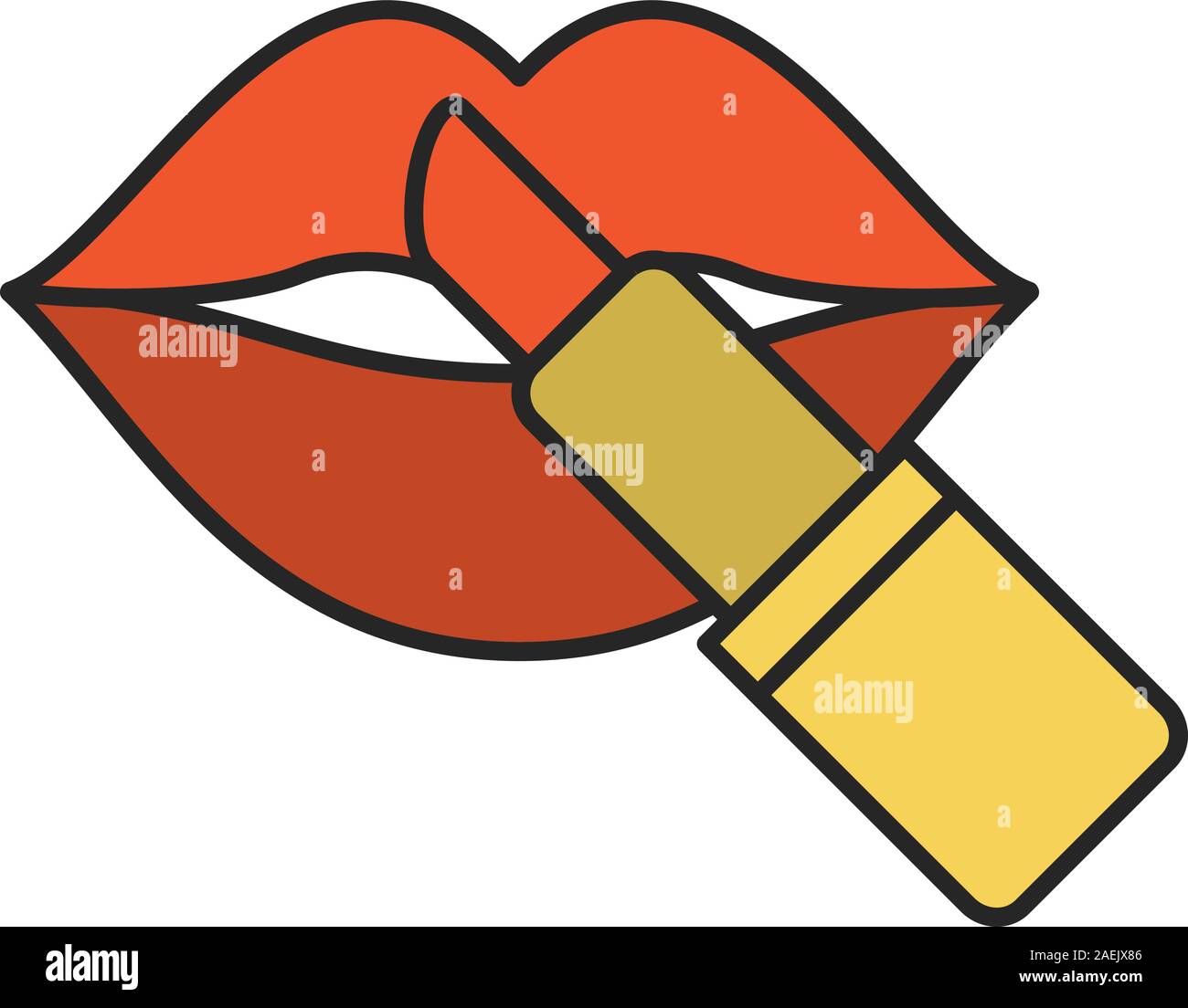 Chapstick lip logo Stock Vector Images - Alamy
