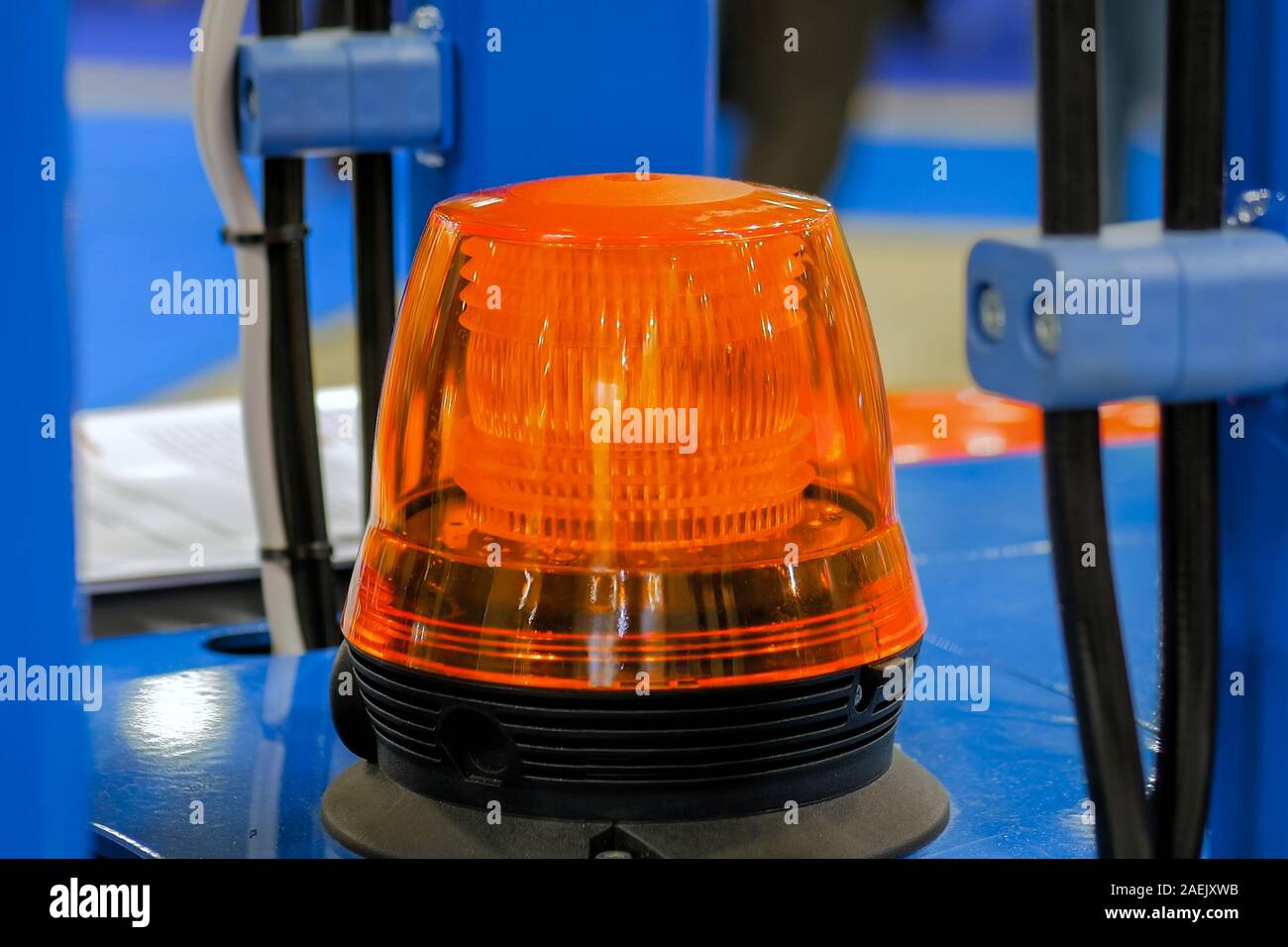 Orange flashing beacon hi-res stock photography and images - Alamy