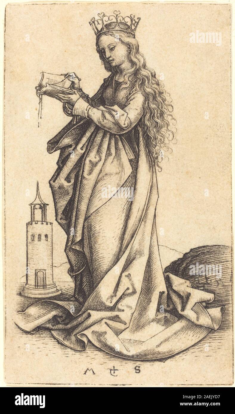 A copperplate engraving by Martin Schongauer created between 1480 and ...