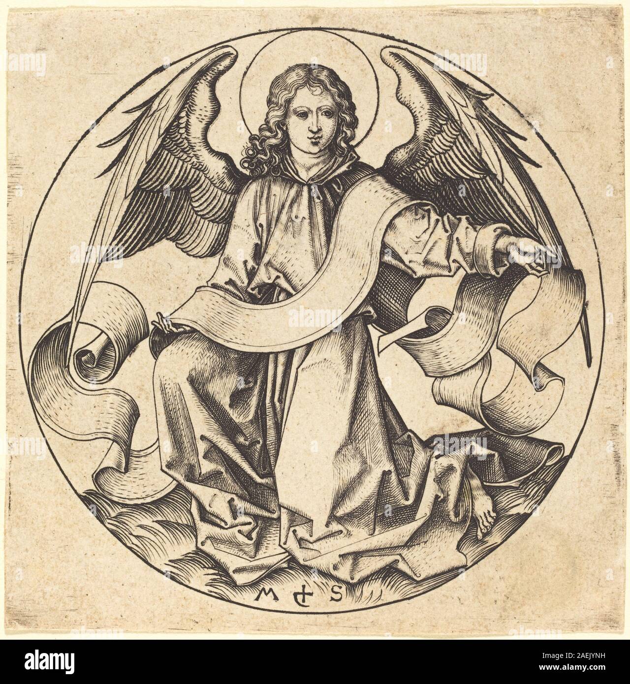 This engraving by Martin Schongauer, circa 1490, depicts the Angel of ...