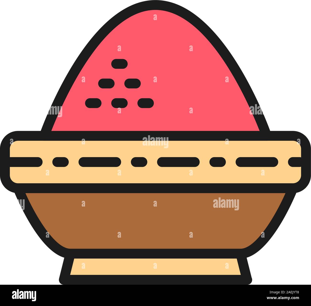 Bowl traditional indian food Stock Vector Images - Alamy