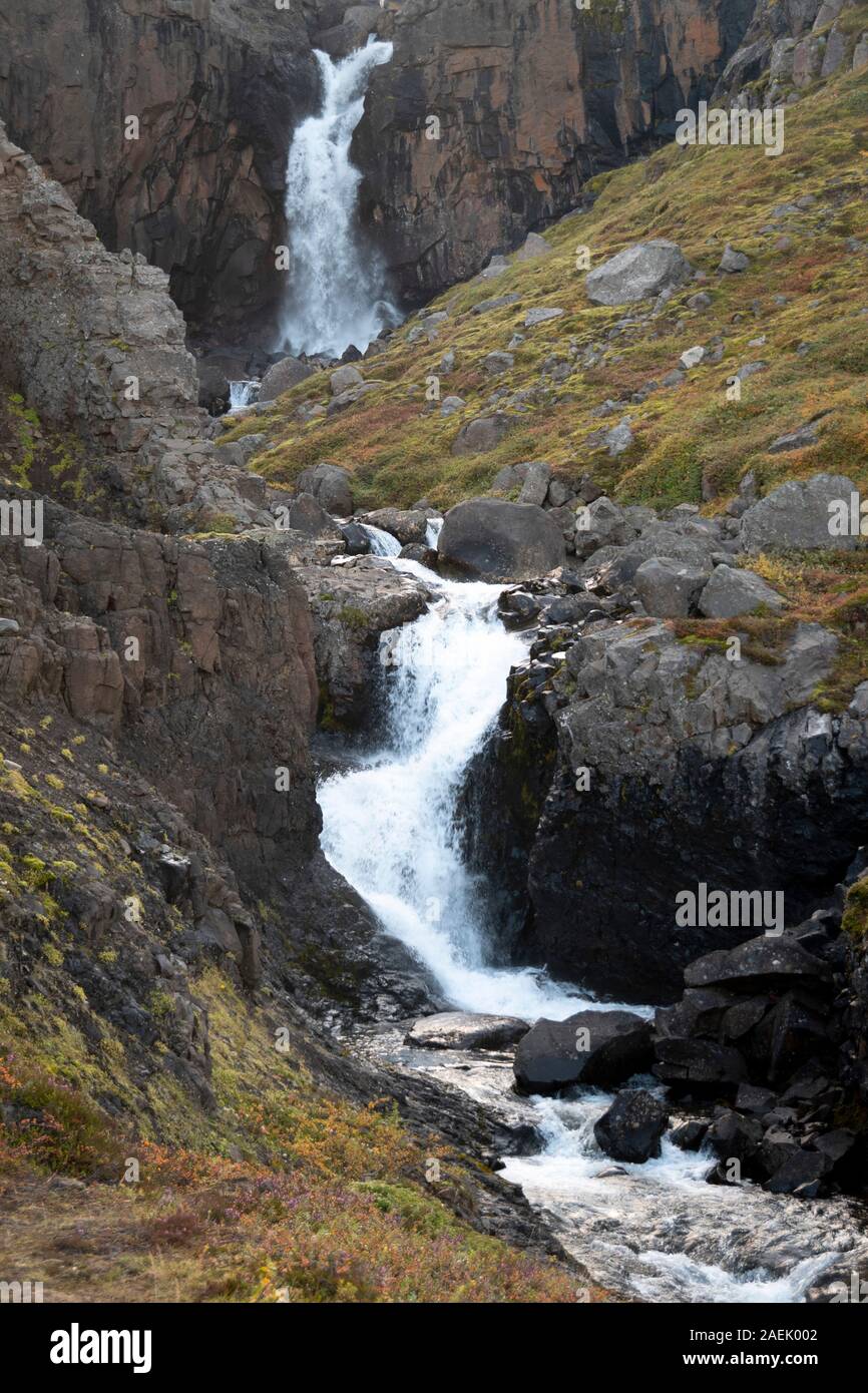 Fardagafoss waterfall near Egilsstaðir, Iceland Stock Photo - Alamy