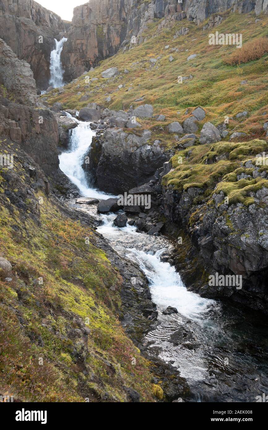 Fardagafoss waterfall near Egilsstaðir, Iceland Stock Photo - Alamy